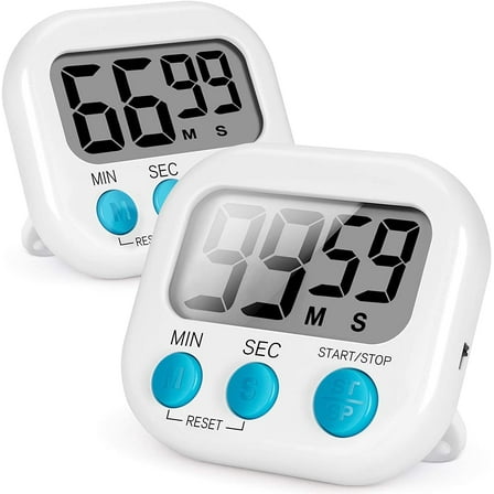 Sunbeam Digital Kitchen Clock & Timer with Large Display and Magnetic ...