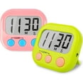 2 Pack Kitchen Timer Magnetic LCD Digital Countdown Stopwatch With ...