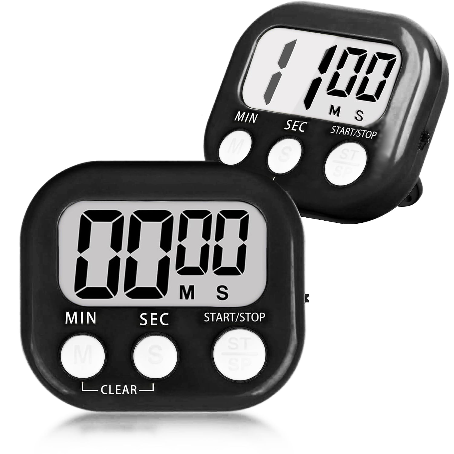 2 Pack Kitchen Visual Timers for Kids Teachers, Cooking and Baking with ...