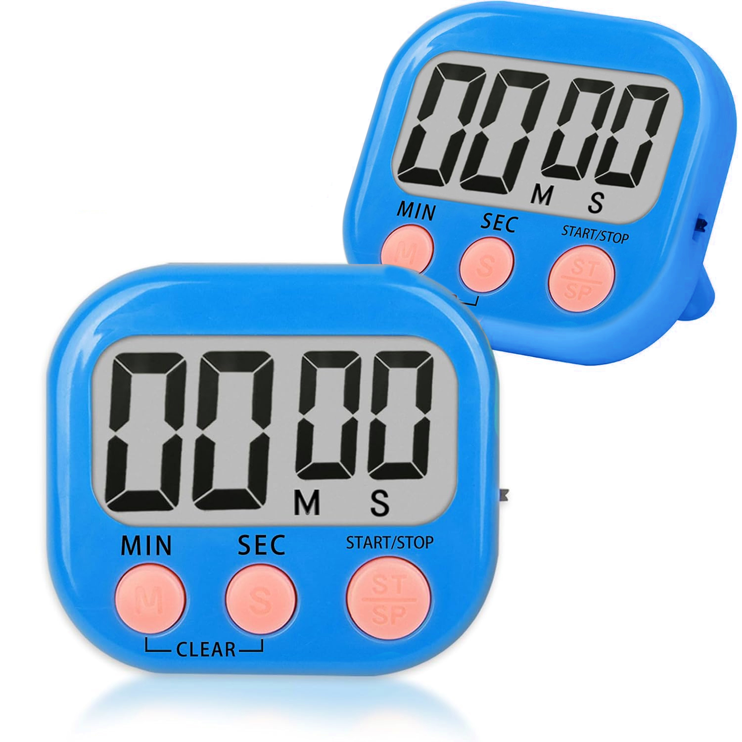 2 Pack Kitchen Visual Timers for Kids Teachers, Cooking and Baking with ...