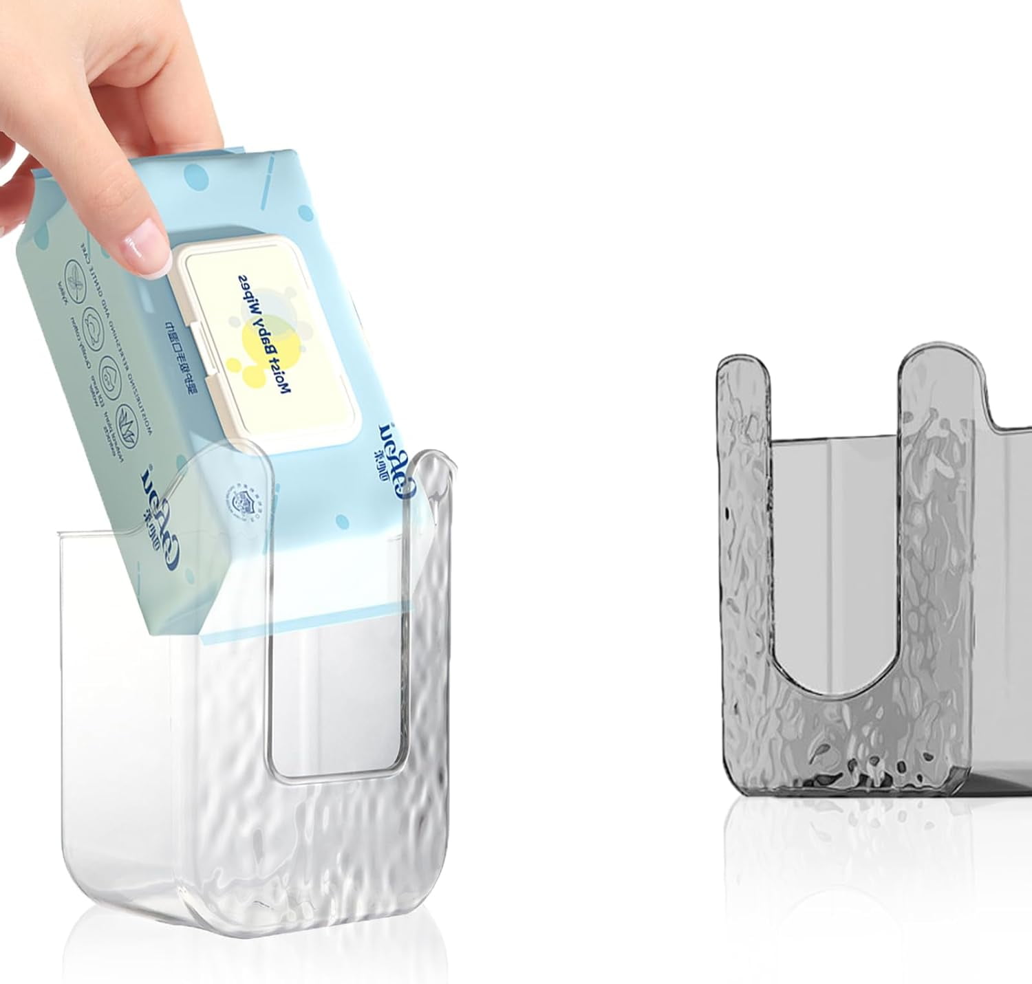 2-Pack Kitchen Wipes Storage Box, Wall-Mounted, Flushable Wipes ...