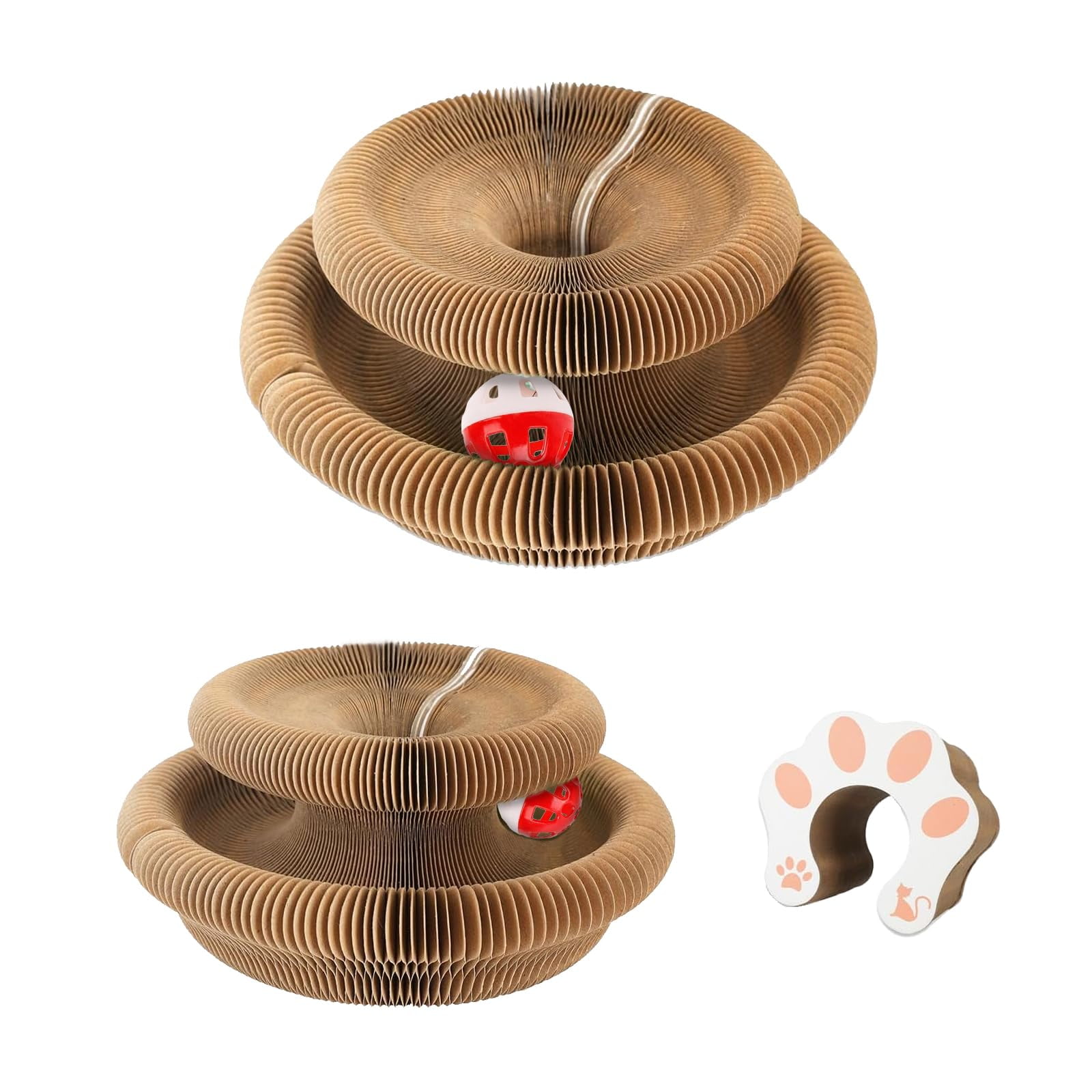 2 Pack Kitty Kurlz Cat Scratcher Board – Cat Scratching Toy with with ...