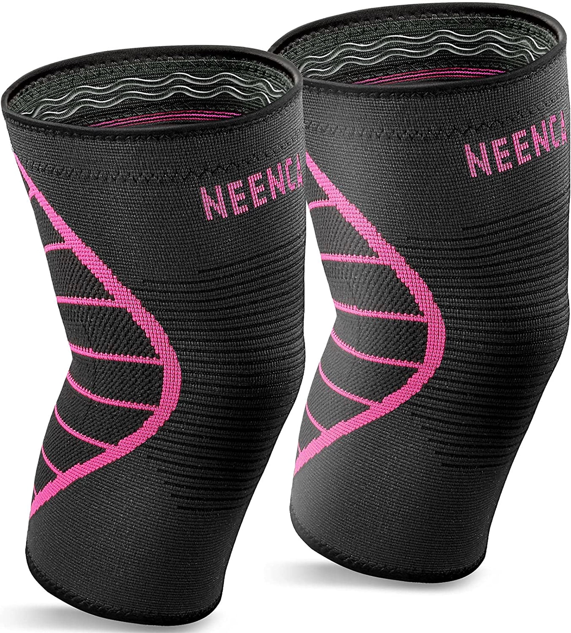 2-Pack Knee Brace, NEENCA Knee Compression Sleeve Support for Knee Pain ...