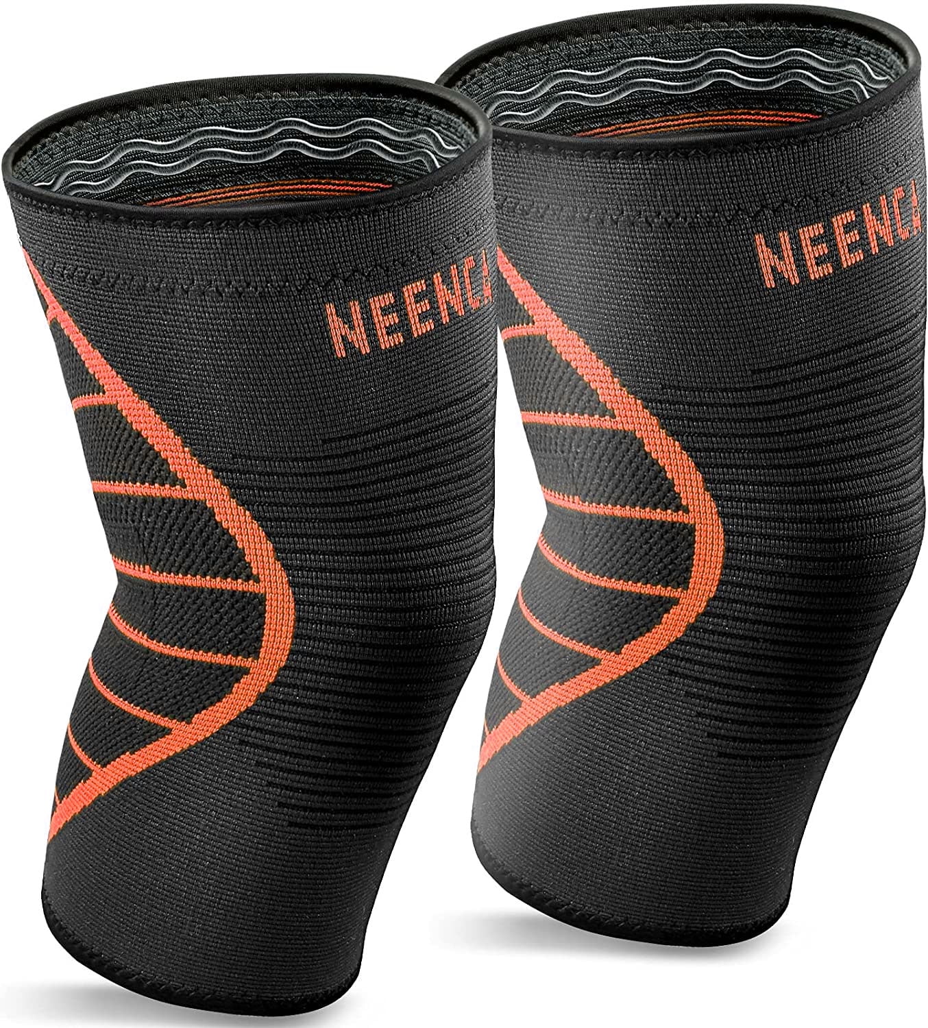 2-Pack Knee Brace, NEENCA Knee Compression Sleeve Support for Knee Pain ...
