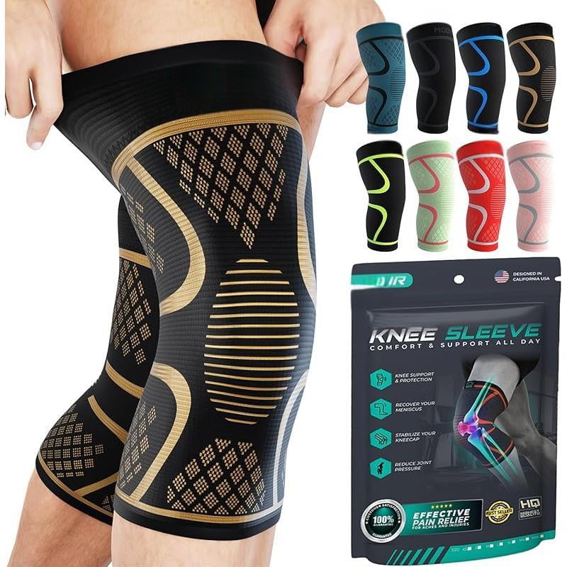 2 Pack Knee Brace for Women & Men - Workout Knees Compression Sleeve ...