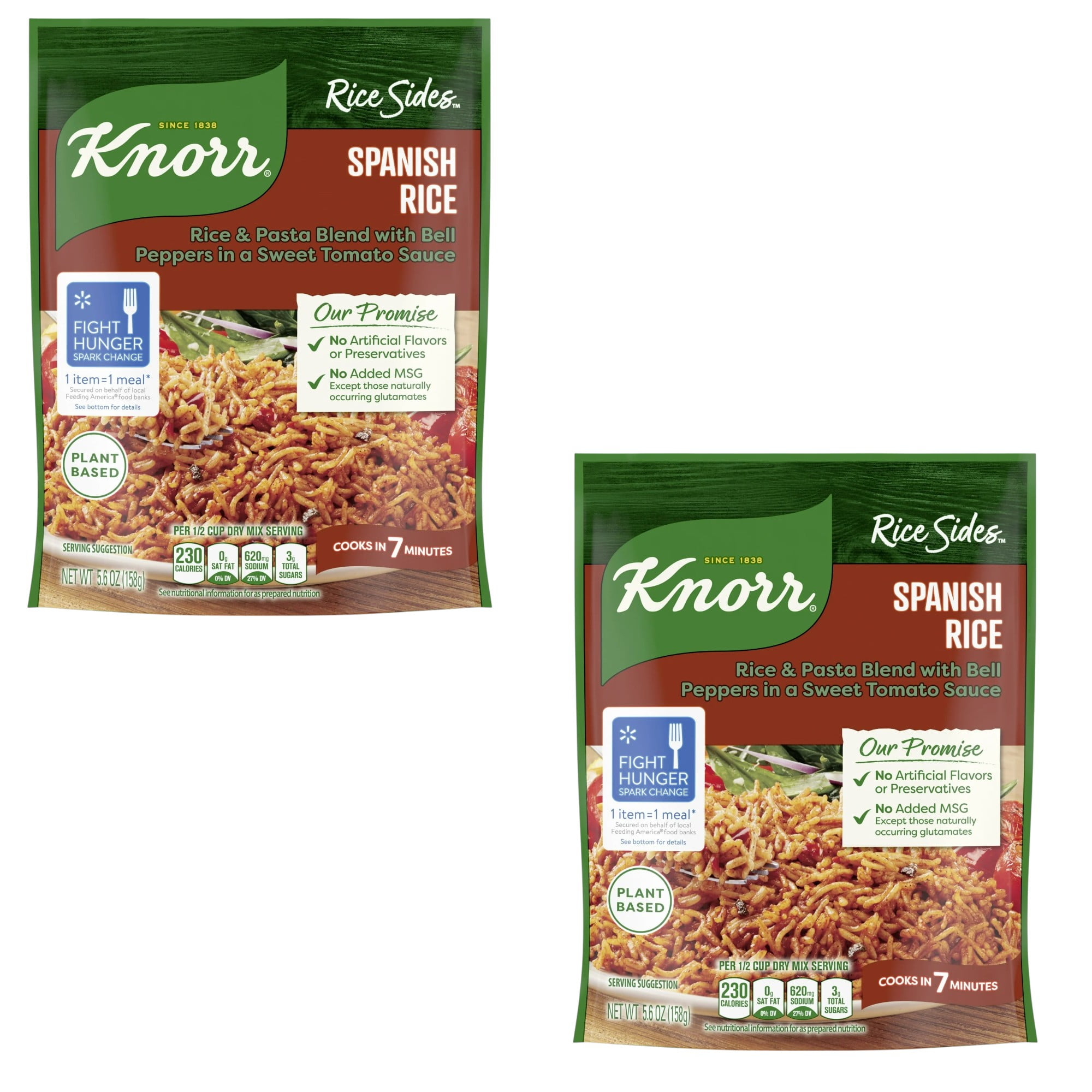 ( 2 Pack )Knorr Fiesta Sides Spanish Rice Mix - 5.6oz - Walmart.com