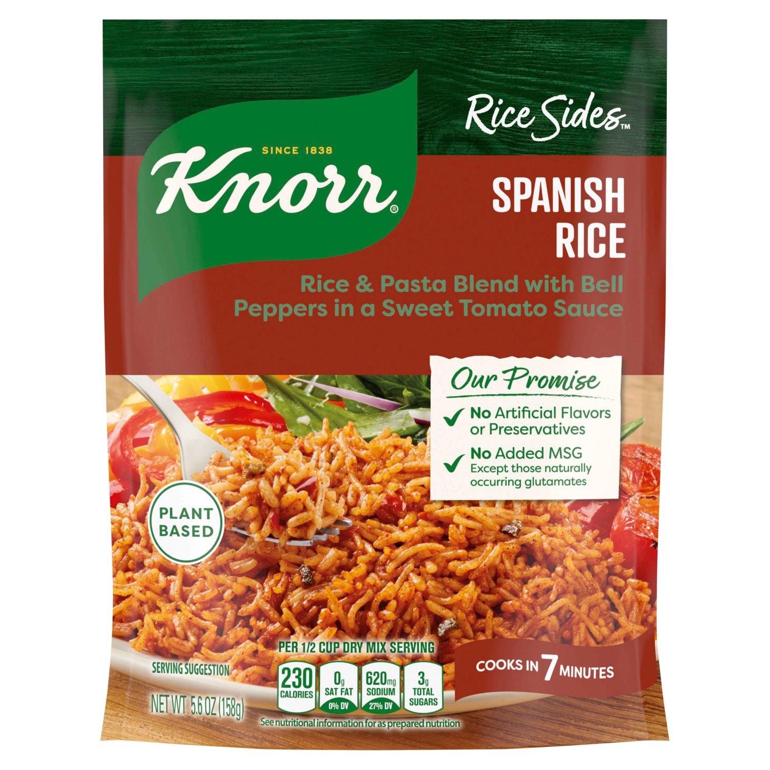 2 Pack - Knorr Fiesta Sides Spanish Rice Pouch 5.6 oz Package May Vary ...