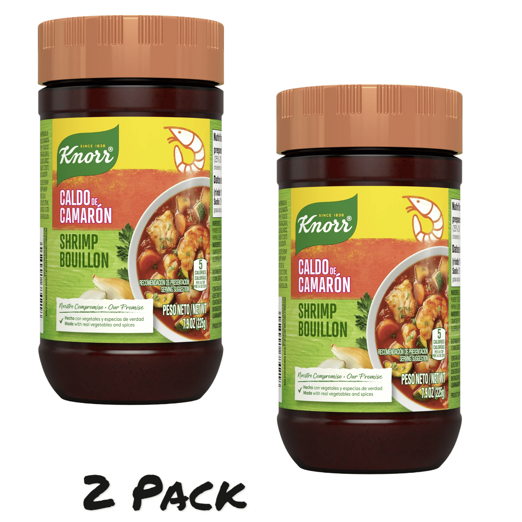 ( 2 Pack ) Knorr Granulated Shrimp Flavor Bouillon Powder, 7.9 oz Jar ...