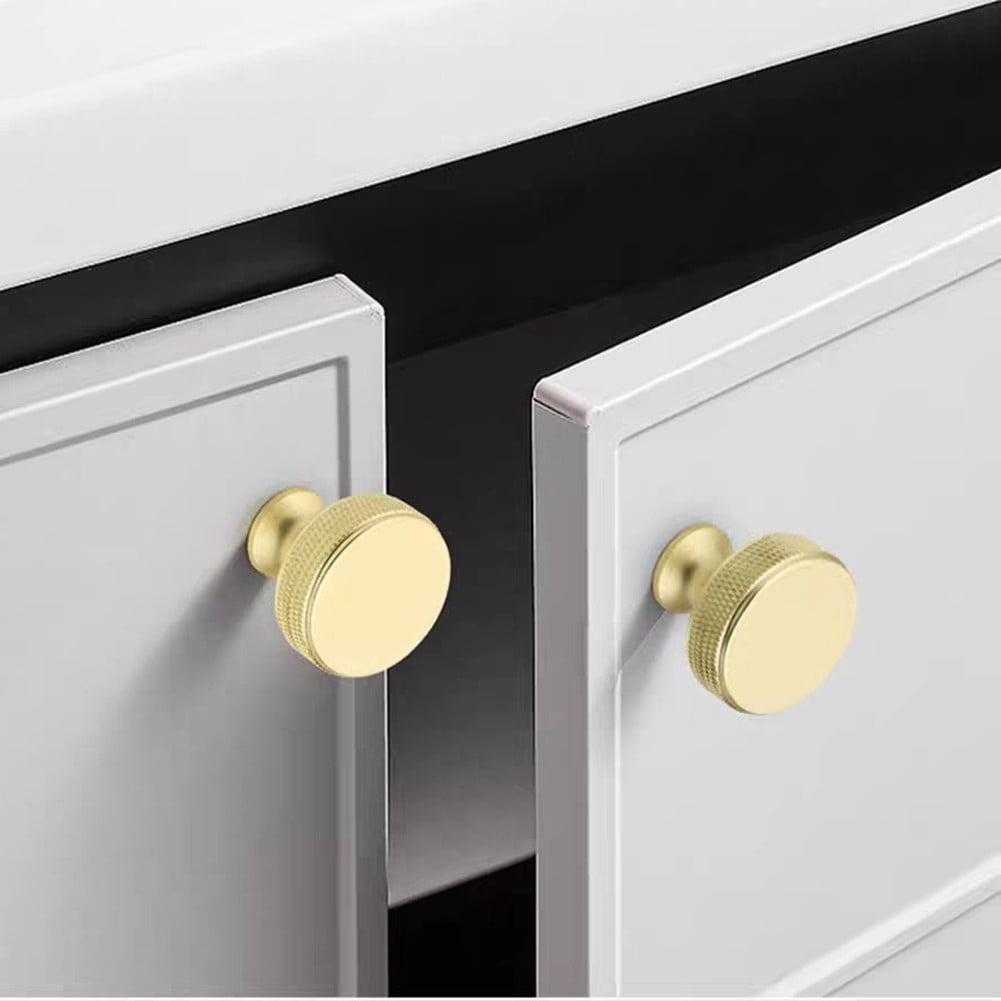 2 Pack Knurled Kitchen Cabinet Handles Round Dresser Drawer Cabinet ...