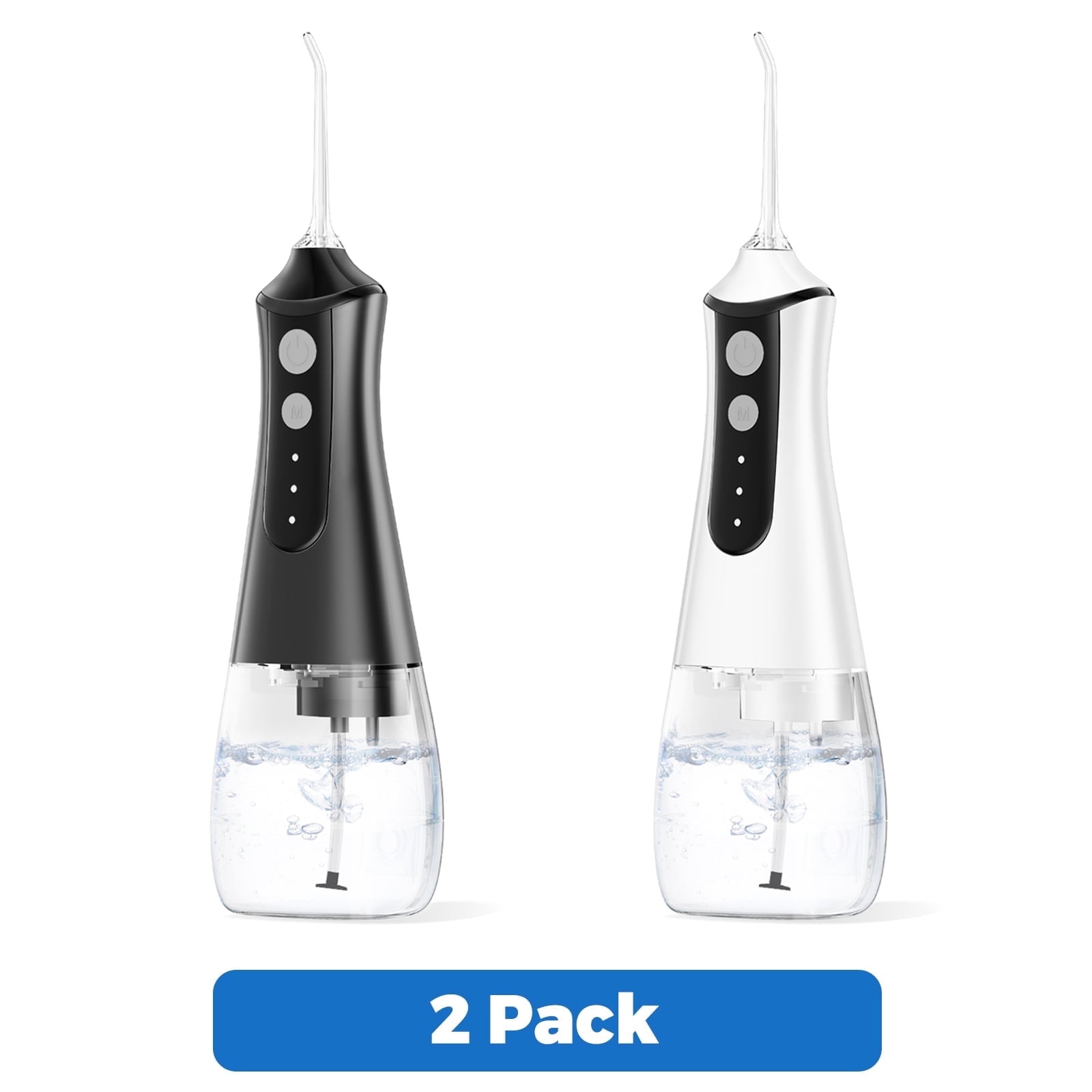 (2 Pack) Korsmall Portable Water Flosser, Cordless Dental Oral ...