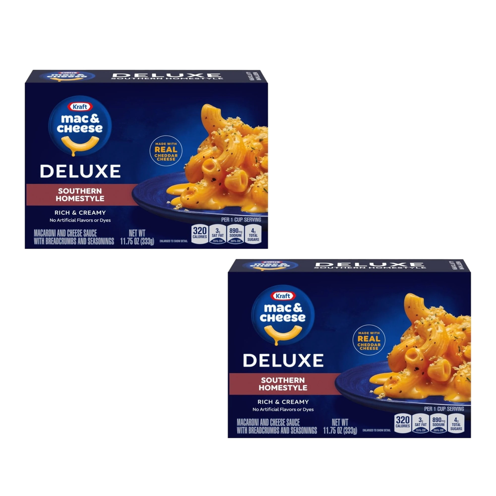 ( 2 Pack ) Kraft Deluxe Southern Homestyle Mac And Cheese Dinner - 11 ...