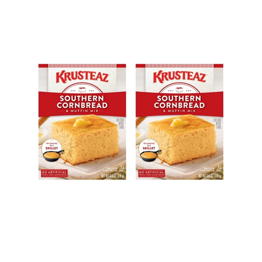 Krusteaz Southern Cornbread and Muffin Mix, Sweet Cornbread, 12 oz, 2 ...