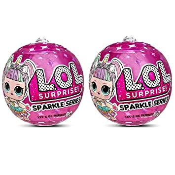 2 Pack - L.O.L. Surprise! Sparkle Series with Glitter Finish and 7 ...