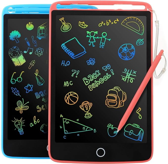 2 Pack LCD Writing Tablet for Kids - Colorful Screen Drawing Board 8 ...