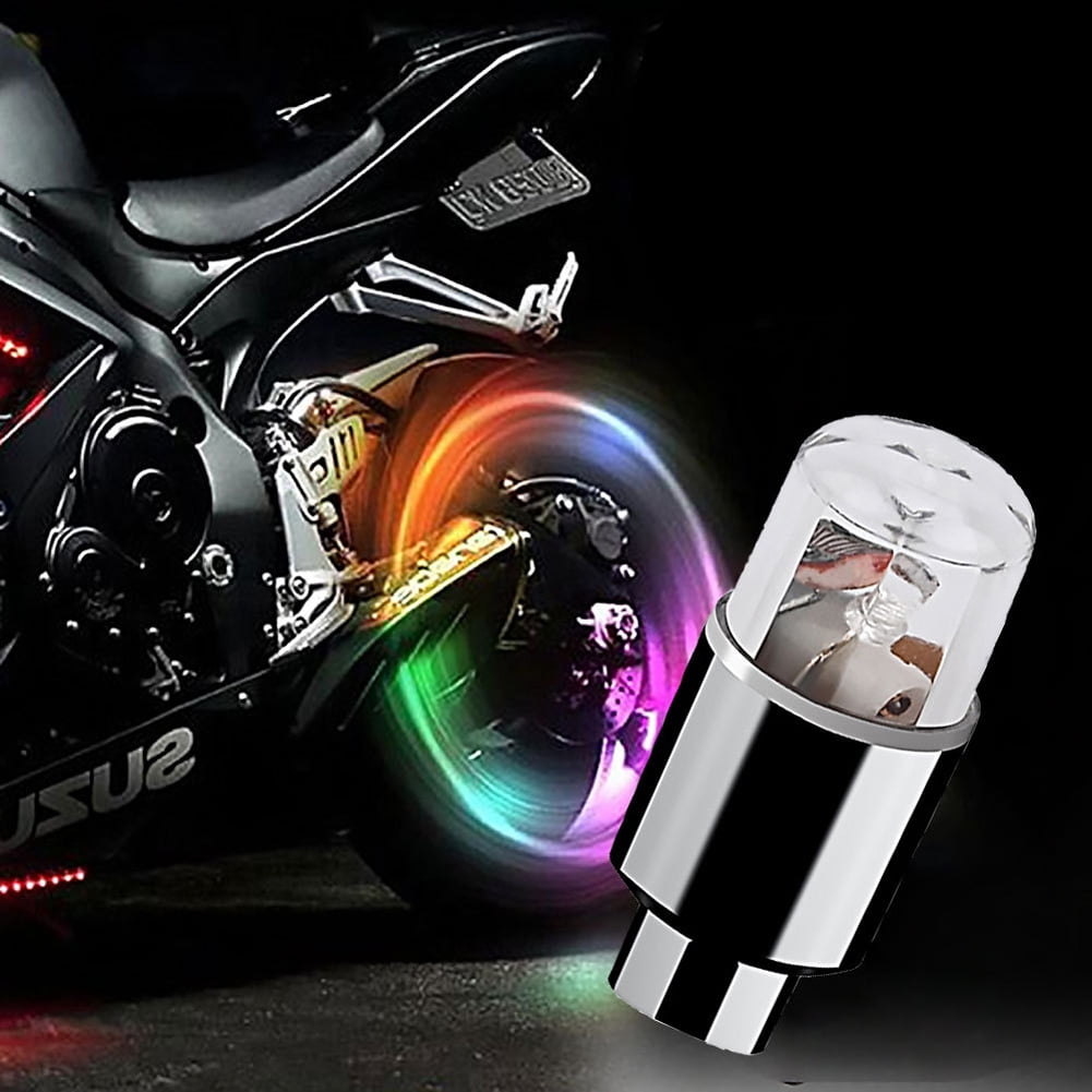 2 Pack LED Bike Wheel Lights,Car Tire Valve Stems Caps Bicycle ...