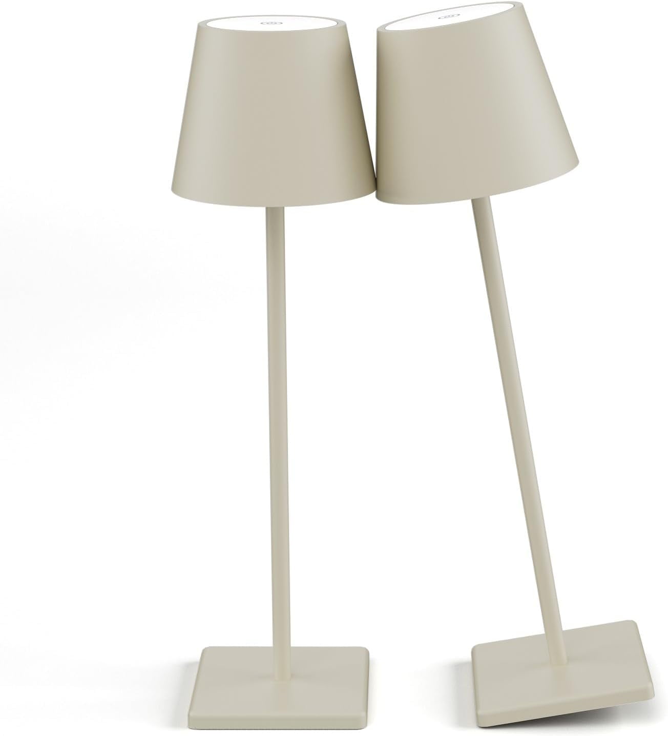 2-Pack LED Cordless Table Lamp, Rechargeable Battery Desk lamp 3W ...