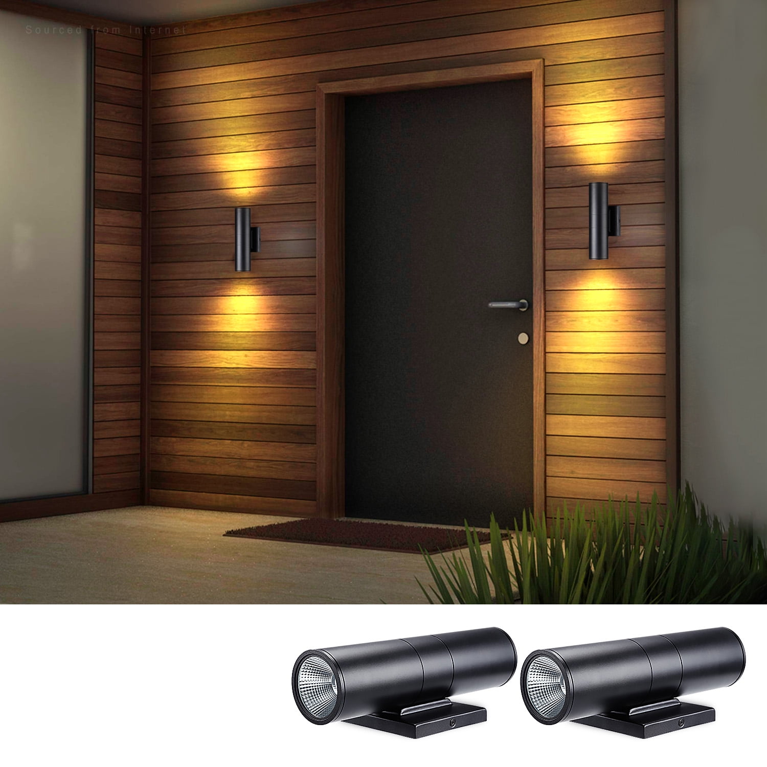 Up Down Cylinder Lights Up Down Light Marine Grade Modern Cylinder