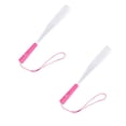 2 Pack LED Fiber Optic Glow Sticks Light Wands with Lanyard for ...