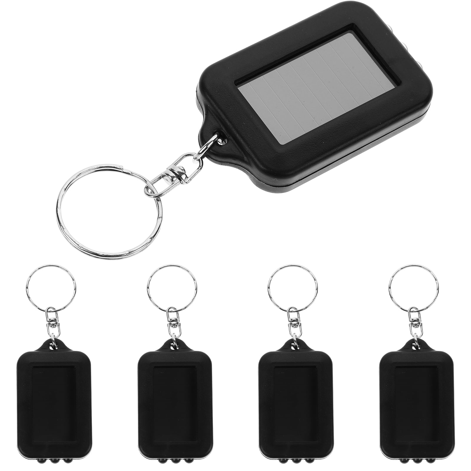 2 Pack LED Flashlight Waterproof Portable Keychain Solar - Walmart.com