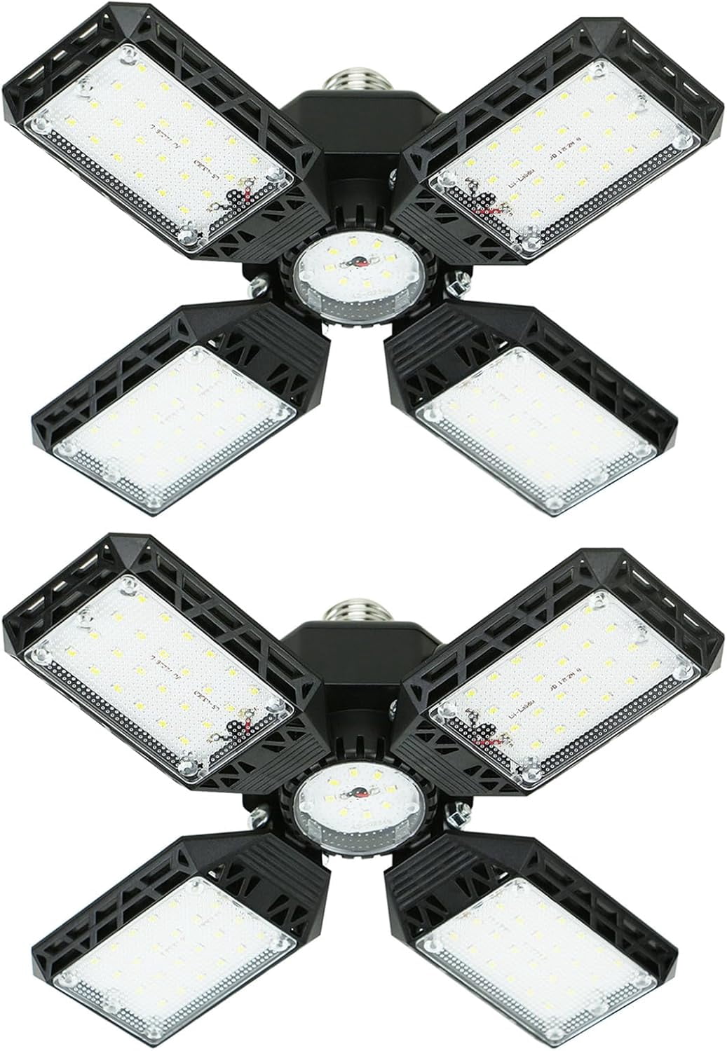 2-Pack LED Garage Light, 150W Deformable LED Ceiling Lights, 15000LM ...