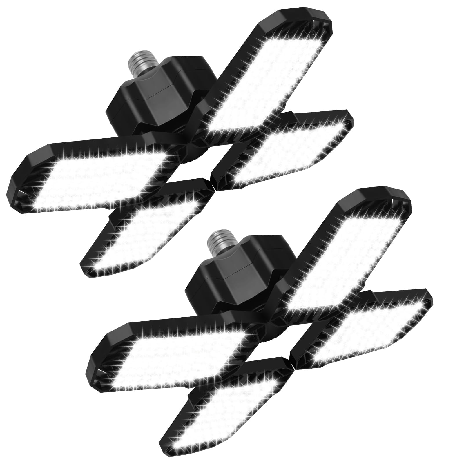 2 Pack LED Garage Light, 200W 20000LM 6500K LED Shop Lights, Garage ...