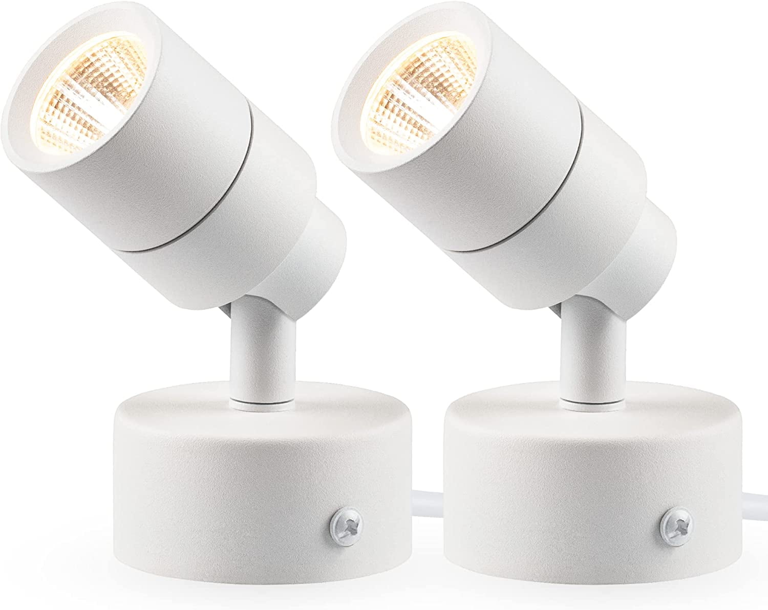 2 Pack LED Up Lights Indoor, 3W Spot for Indoor Use with 3000K Warm ...