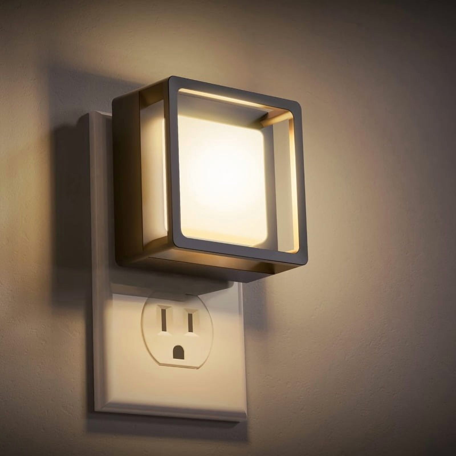 2 Pack LED Night Light Plug-in – Dusk-to-Dawn Sensor, Dimmable ...