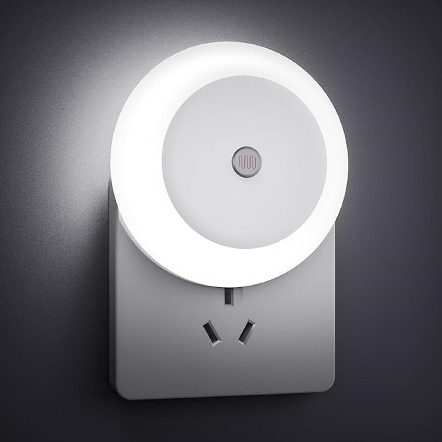 2 Pack LED Night Lights Plug Into Wall, Bright Nightlight Auto-On/Off ...