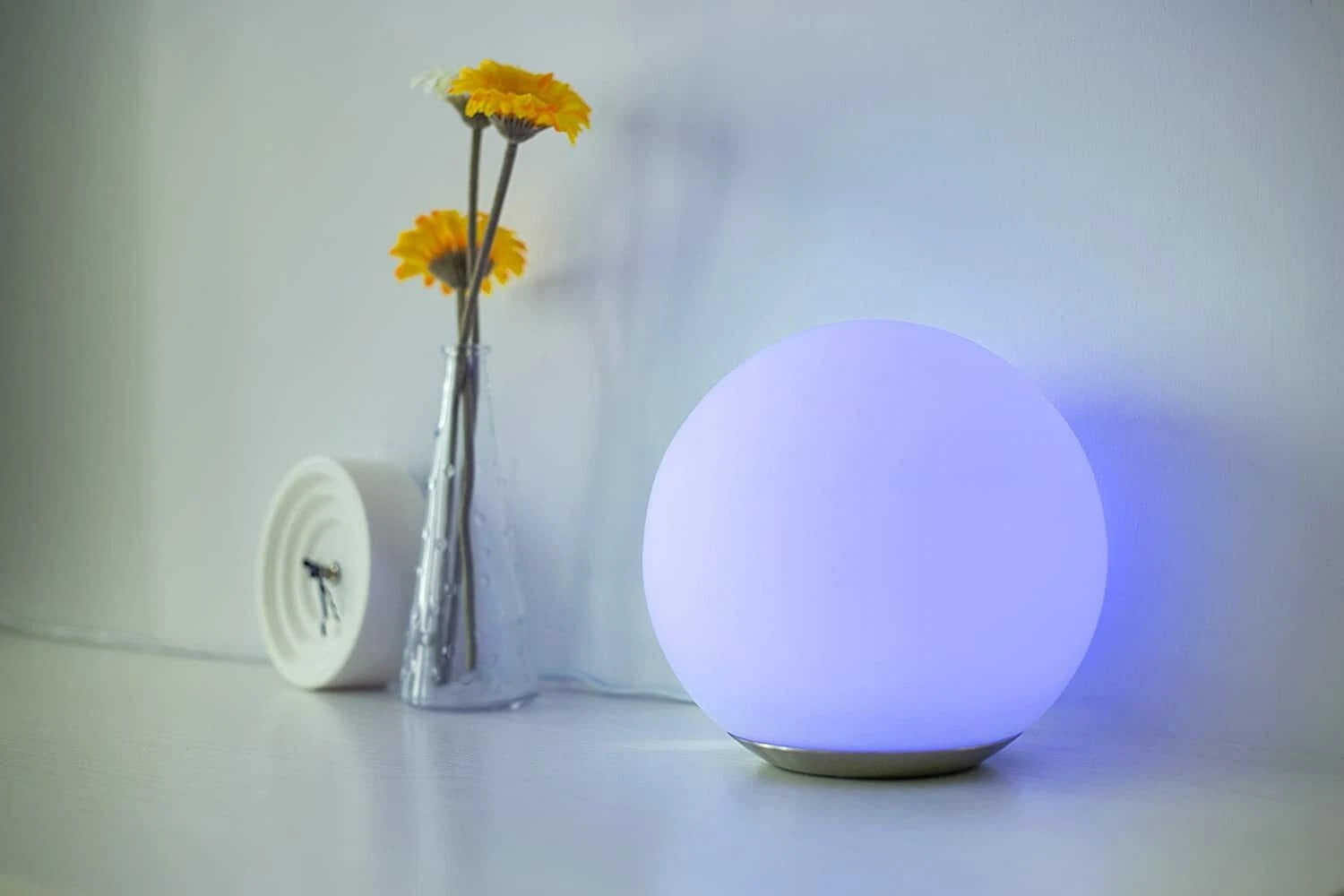 2-Pack LED Smart Mood Light Color Changing Portable Table Lamps with ...