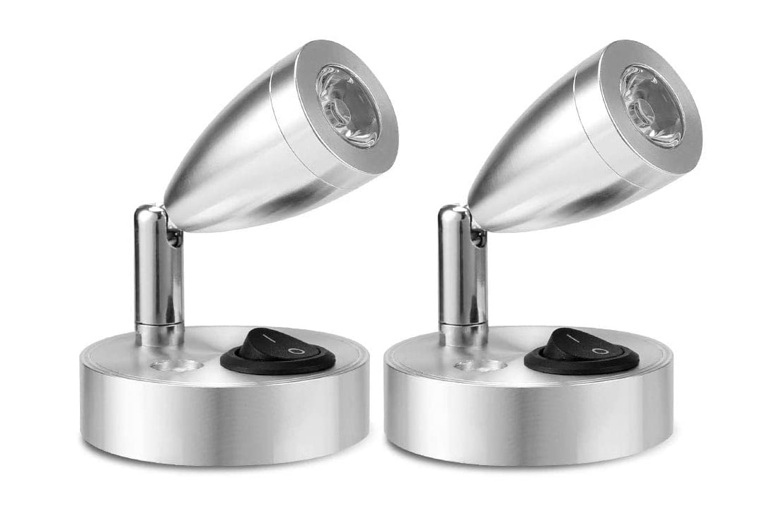 2 Pack LED Spot Reading Light with Switch for Motorhome, Van, and Boat ...
