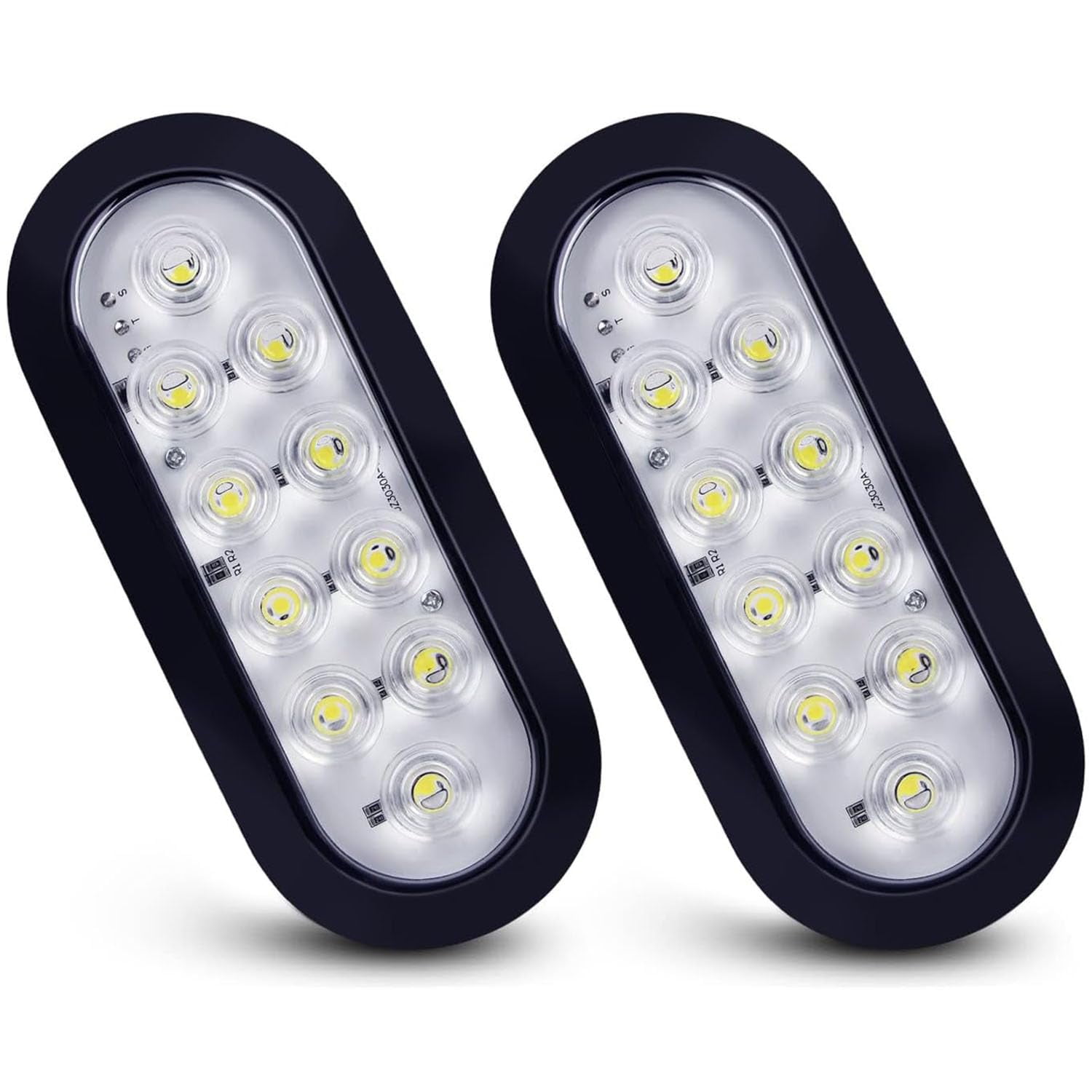 2 Pack LED Trailer Lights, Avenemark BSL1 6 Inch Oval LED Tail Lights ...