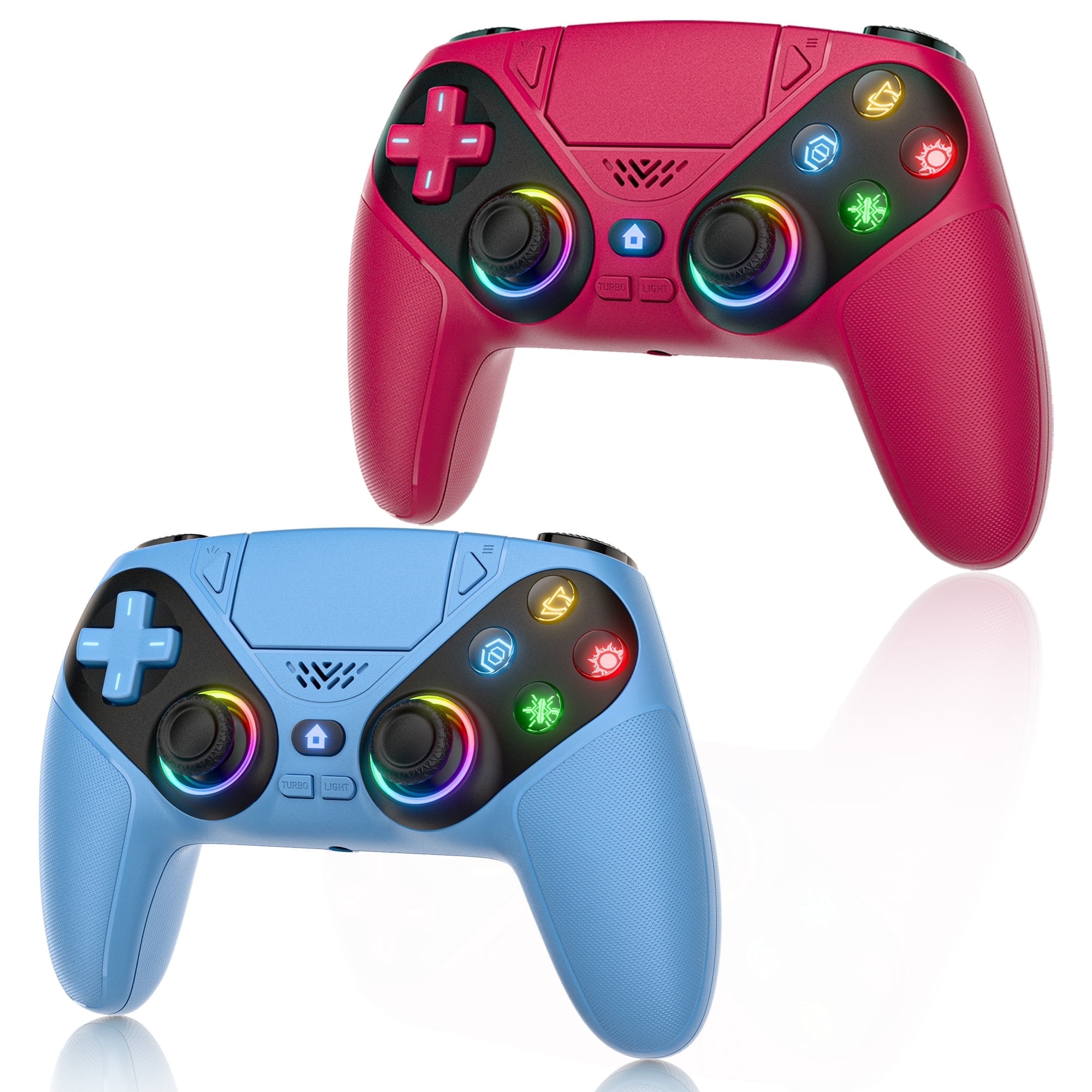 2-Pack LED Wireless Controller for P5, 7 Light Colors Compatible with ...