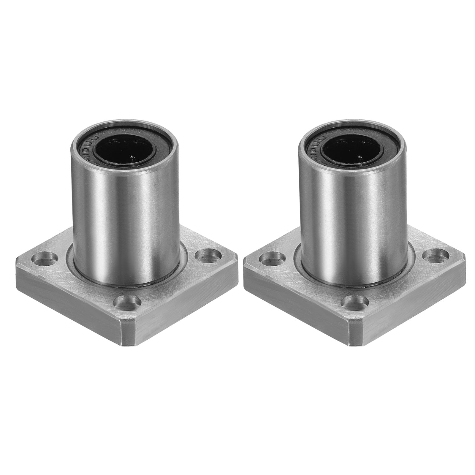 2 Pack LMK10UU Linear Ball Bearings, 10mm Bore Square Flange Linear ...