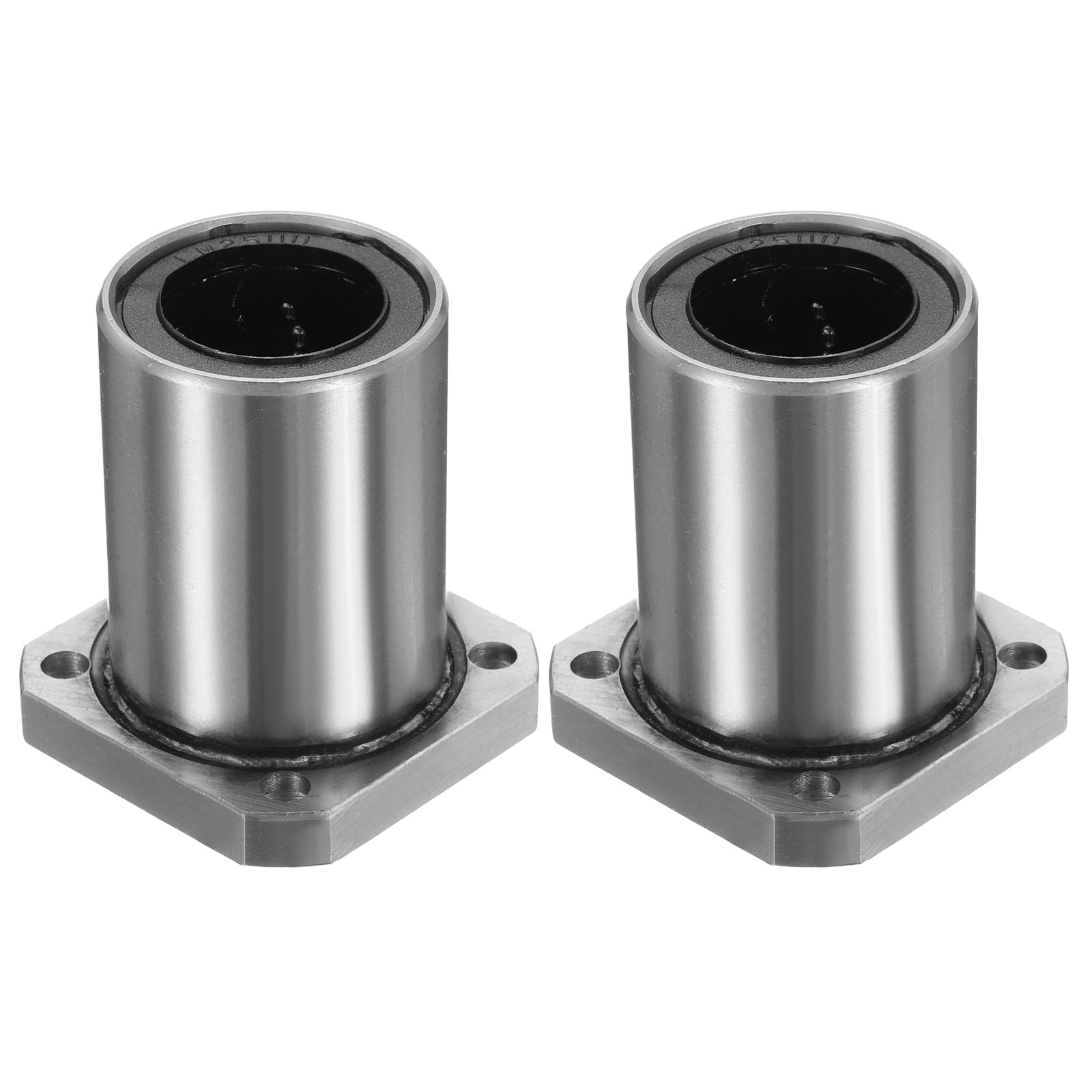 2 Pack LMK25UU Linear Ball Bearings, 25mm Bore Square Flange Linear ...