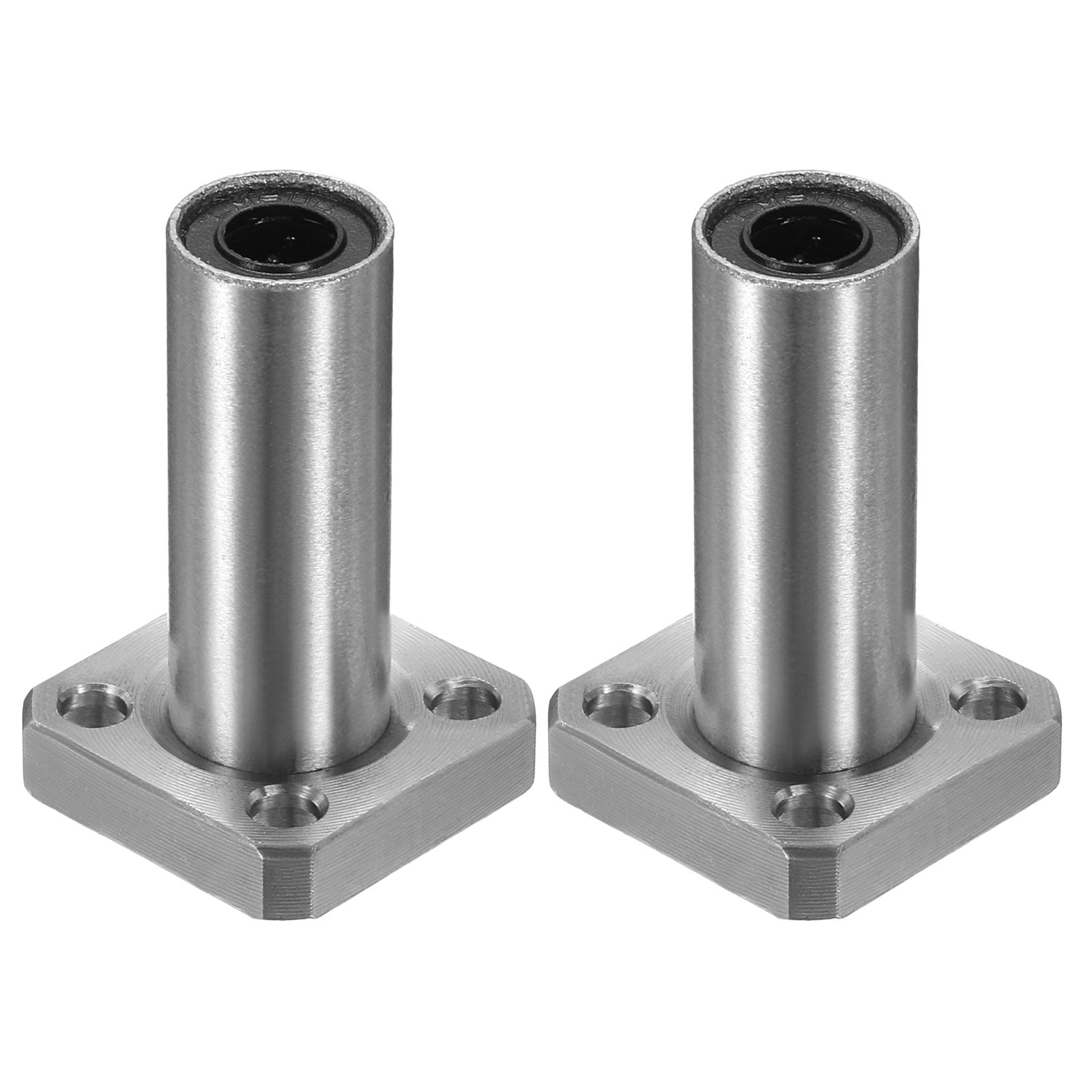 2 Pack LMK6LUU Linear Ball Bearings, 6mm Bore Square Flange Linear Ball ...