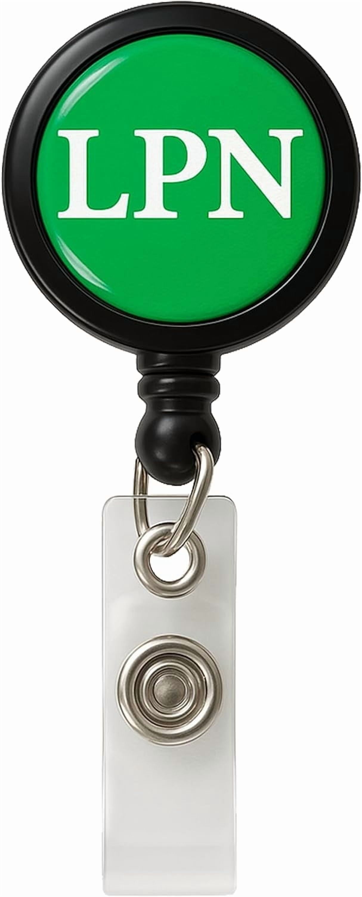 2 Pack - LPN Badge Buddy Reels with Alligator Clip - Swivel Retractable ...