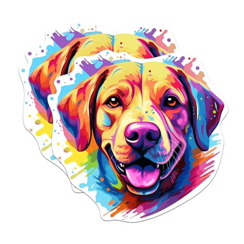(2 Pack) Labrador Retriever Dog Breed Magnets - 5 Inches On Longest ...