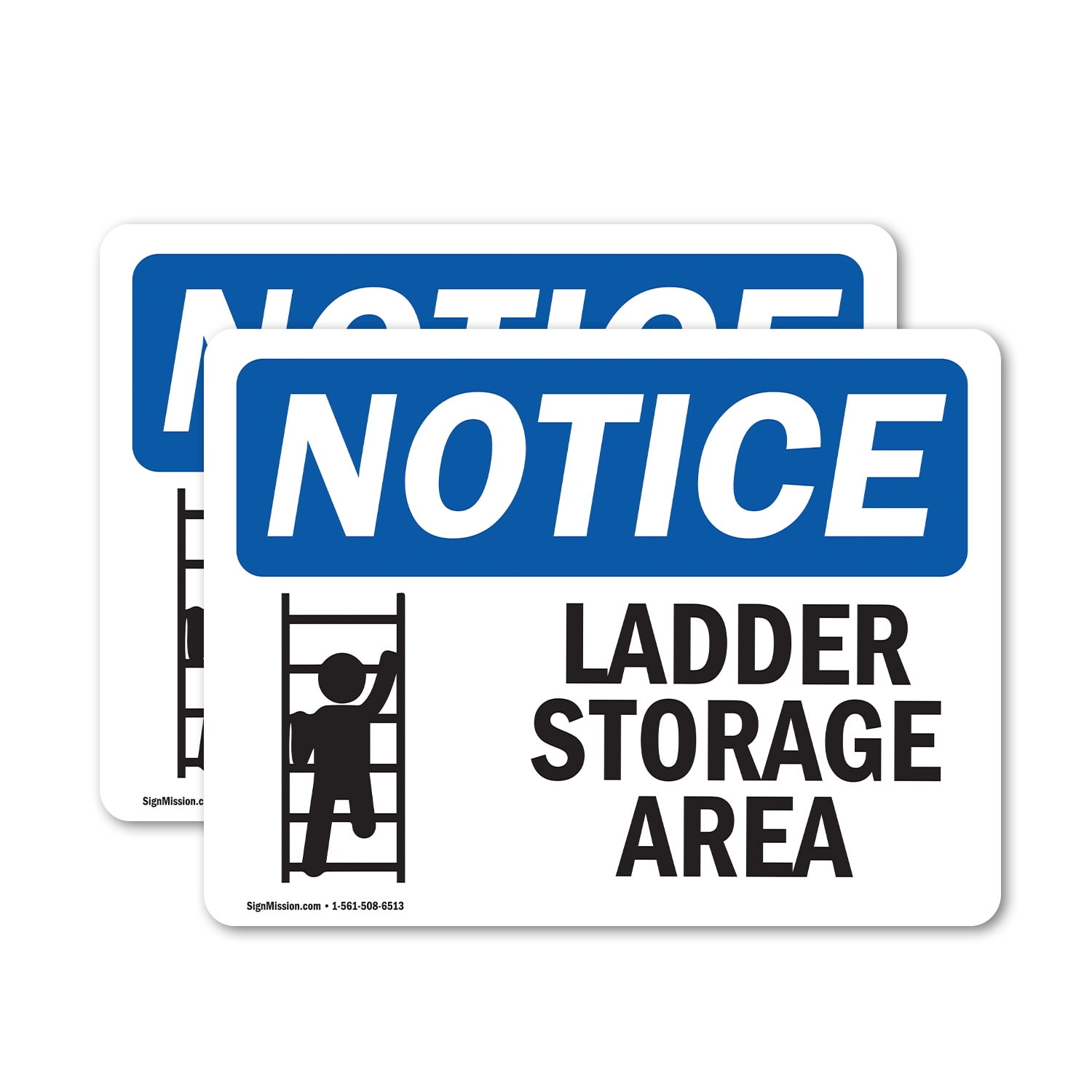 (2 Pack) Ladder Storage Area Sign - Walmart.com