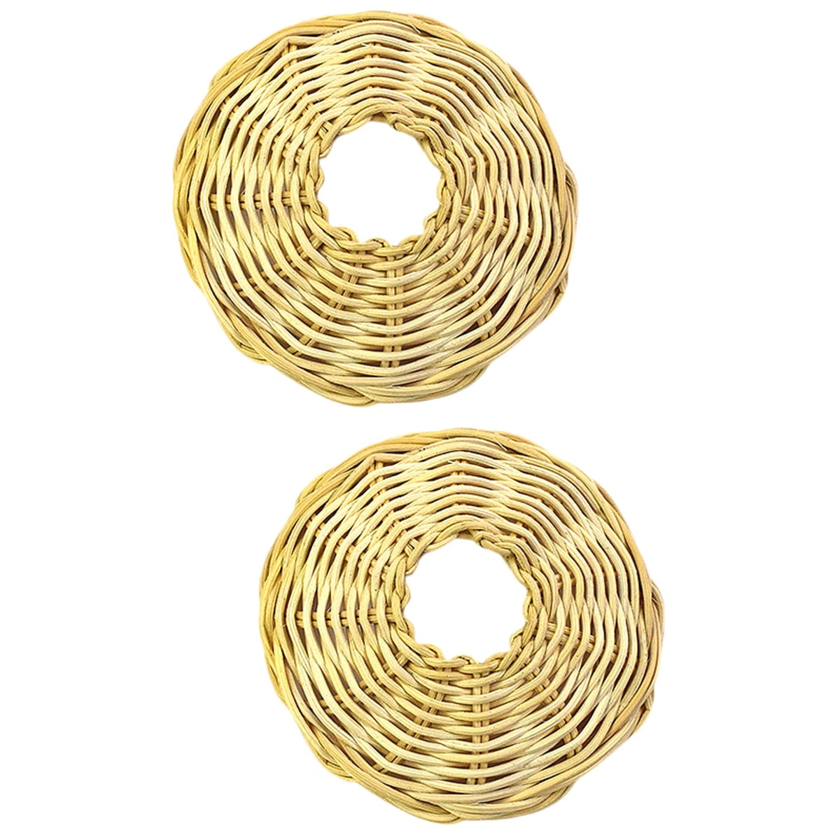 2 Pack Lamp Decor Woven Light Shade Lampshade Rattan Lampshades Outdoor ...