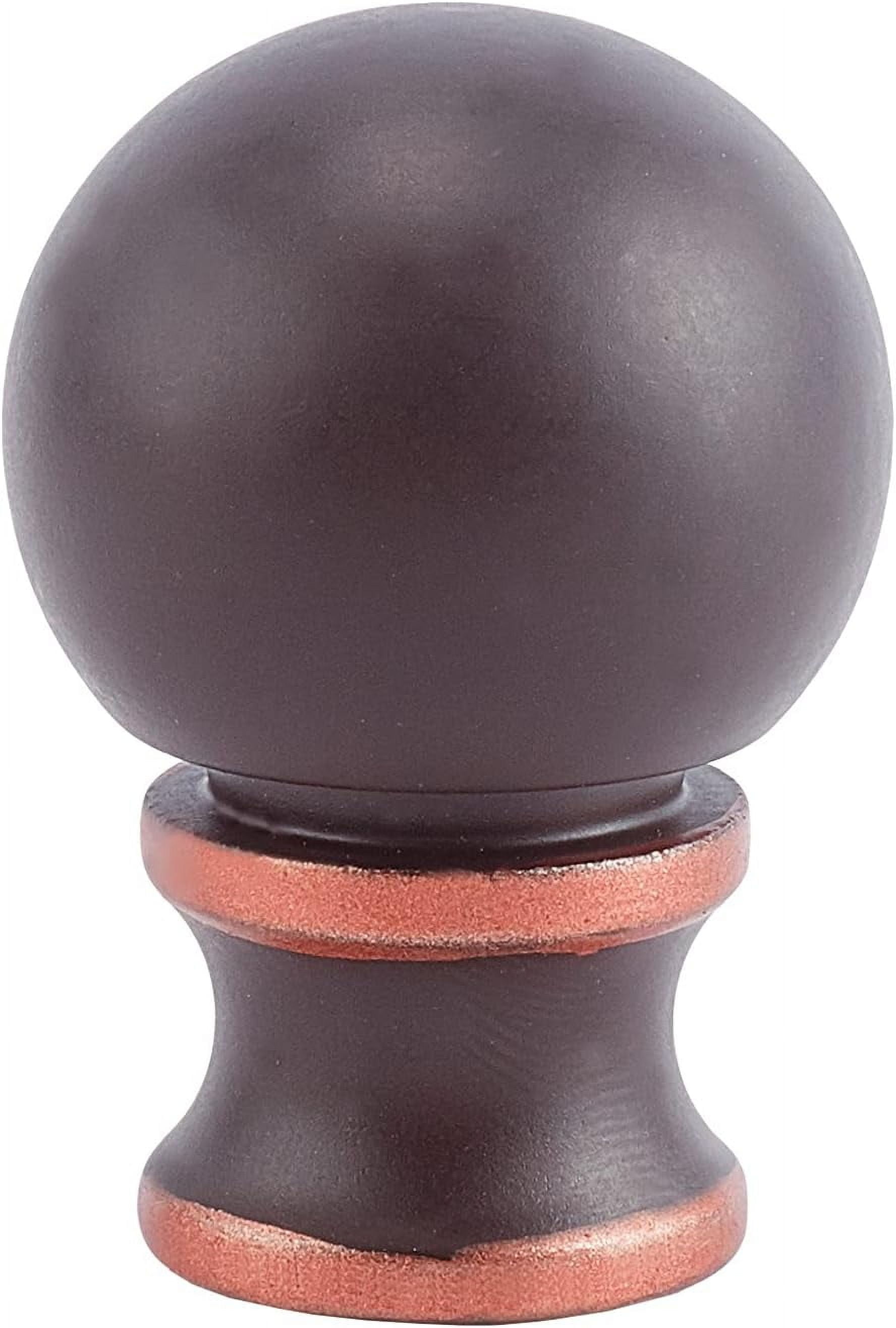 2 Pack Lamp Shade Finials Brushed Metal Ball Knob Lamp Shade Finial ...