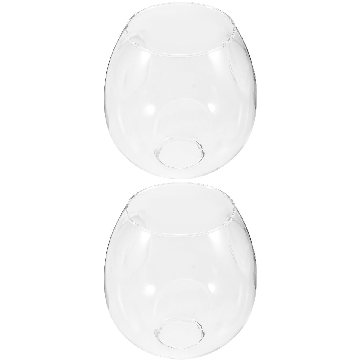2 Pack Lamp Shade Globe Wall Light Replacement Glass for Fixtures Clear ...