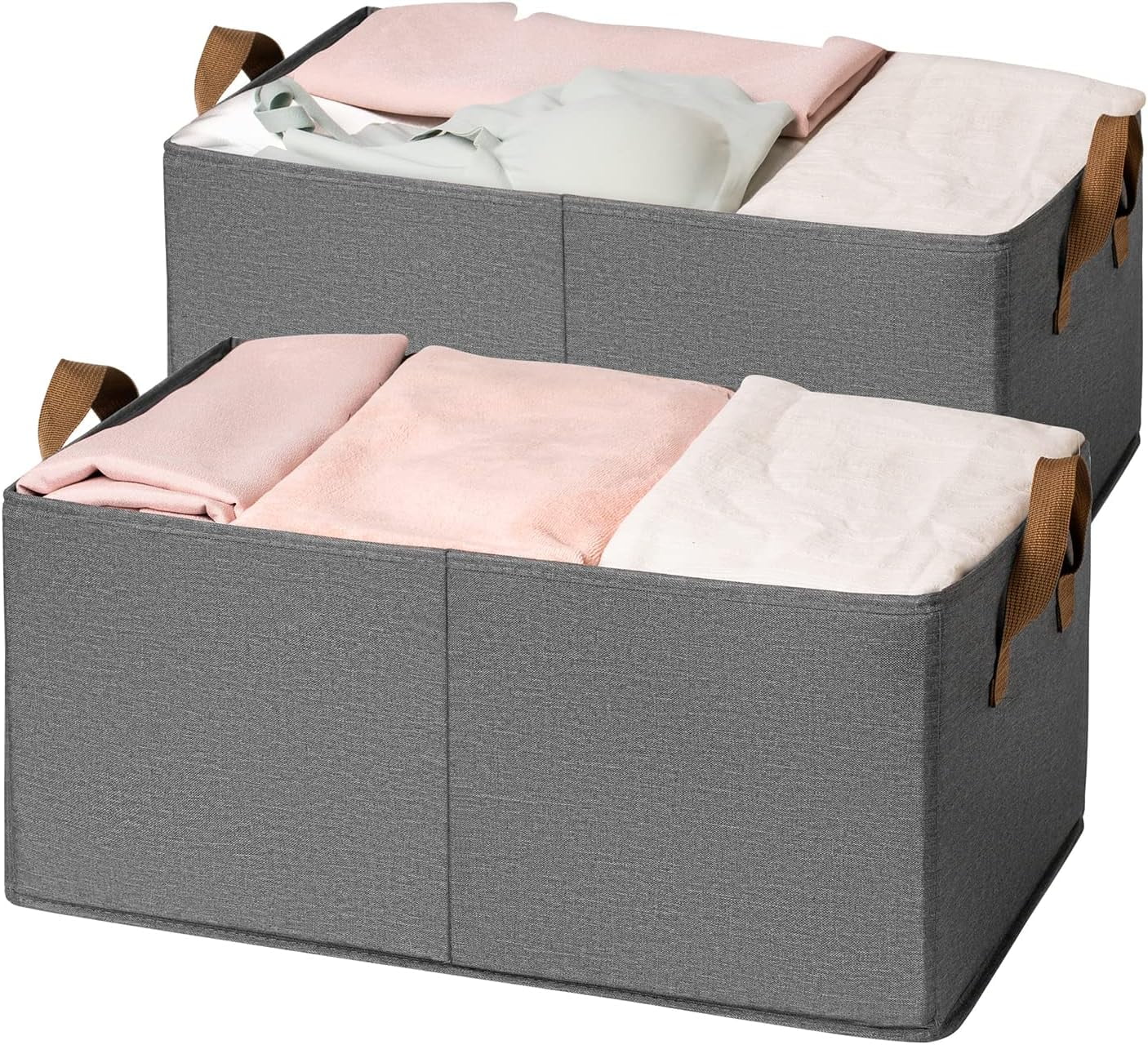 2 Pack Large Baskets for Organizing ,Decorative Storage Boxes for ...