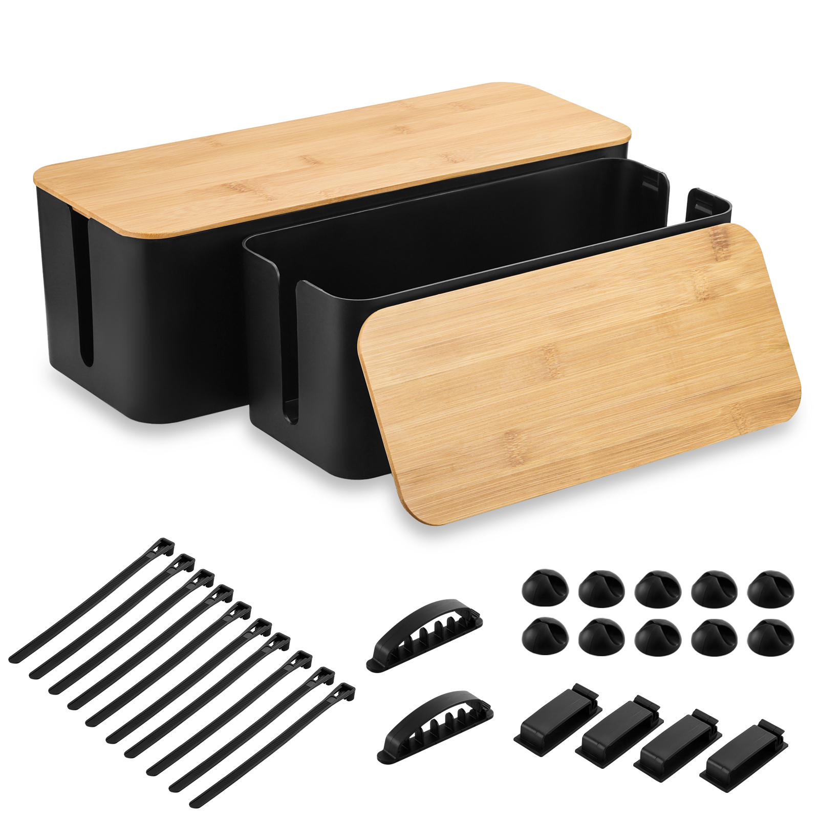 Walmart 2 Pack Large Cable Keeper Box – Cord Hider and Organizer, Safe ...