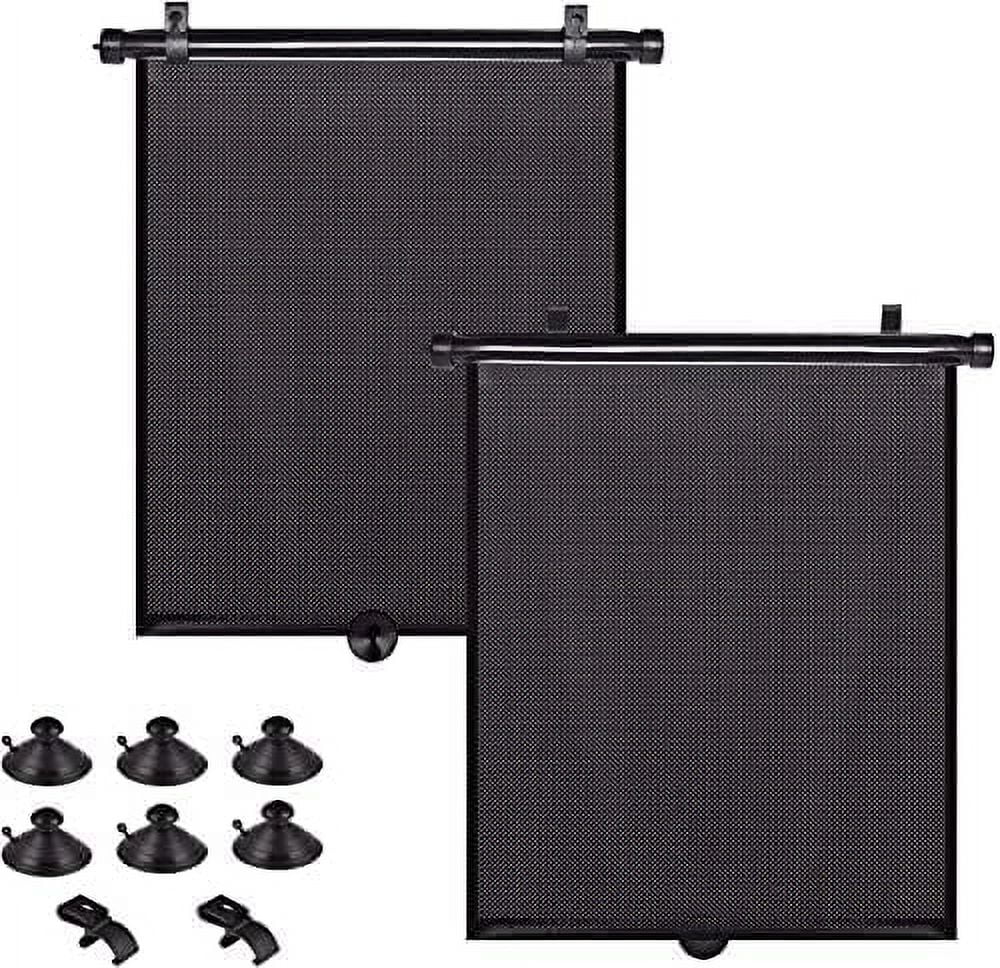 2 Pack Large Car Sun Shade Side Window for Baby, Roller Vehicle Shades ...