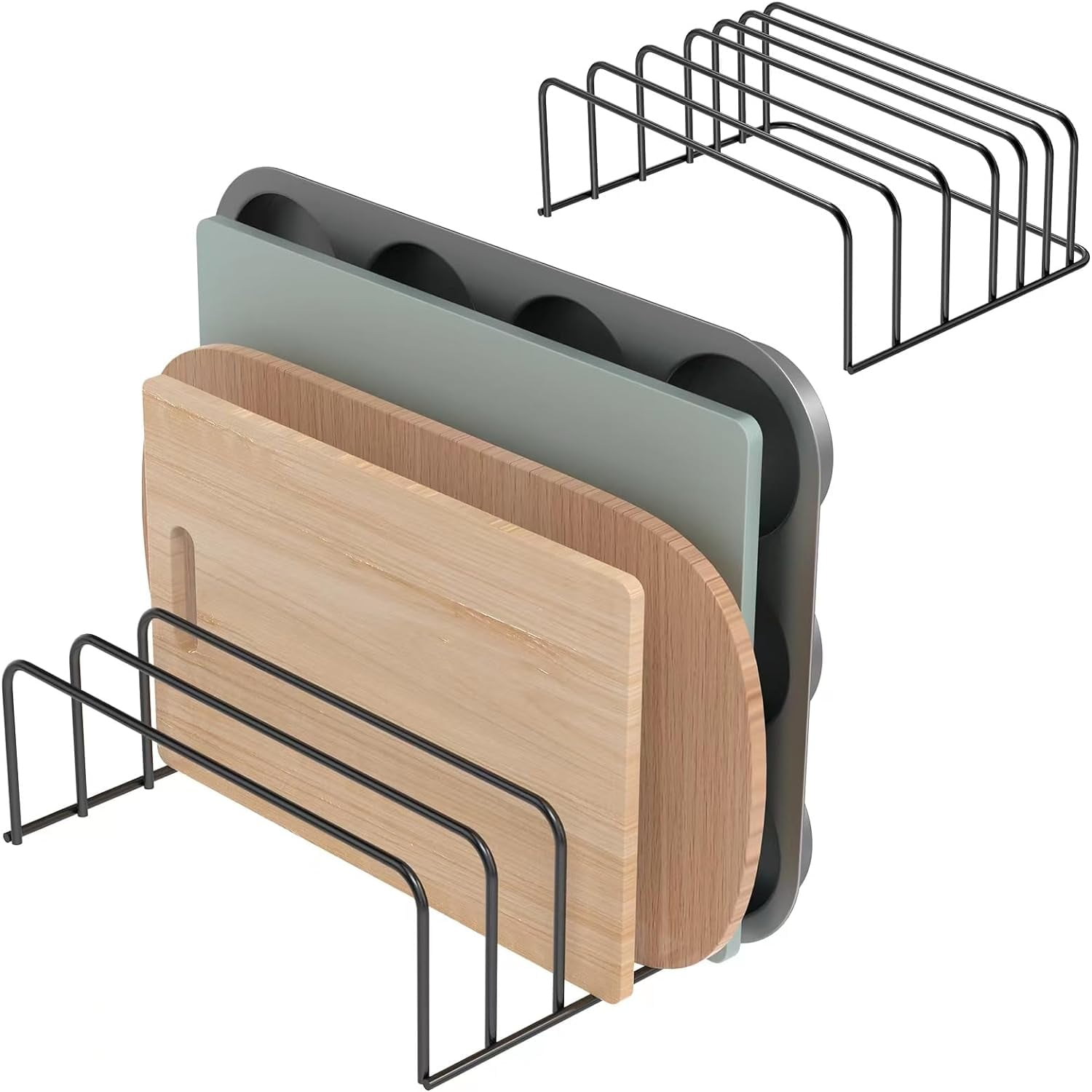 [2-Pack] Large Cutting Board Organizer, Cutting Board Holder Rack ...