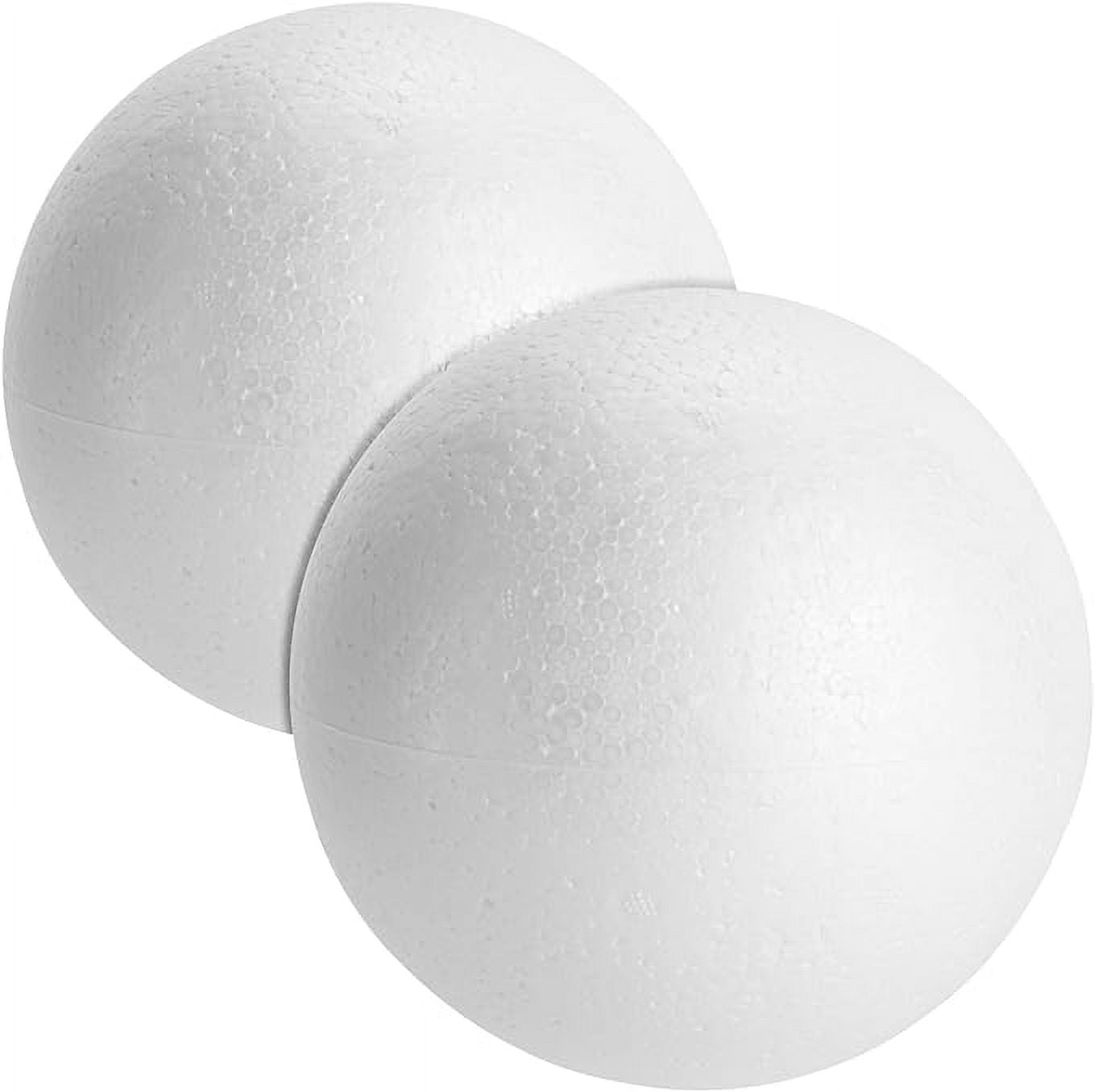 2 Pack Large Foam Balls for Crafts, 6 Inch Solid Polystyrene Spheres ...