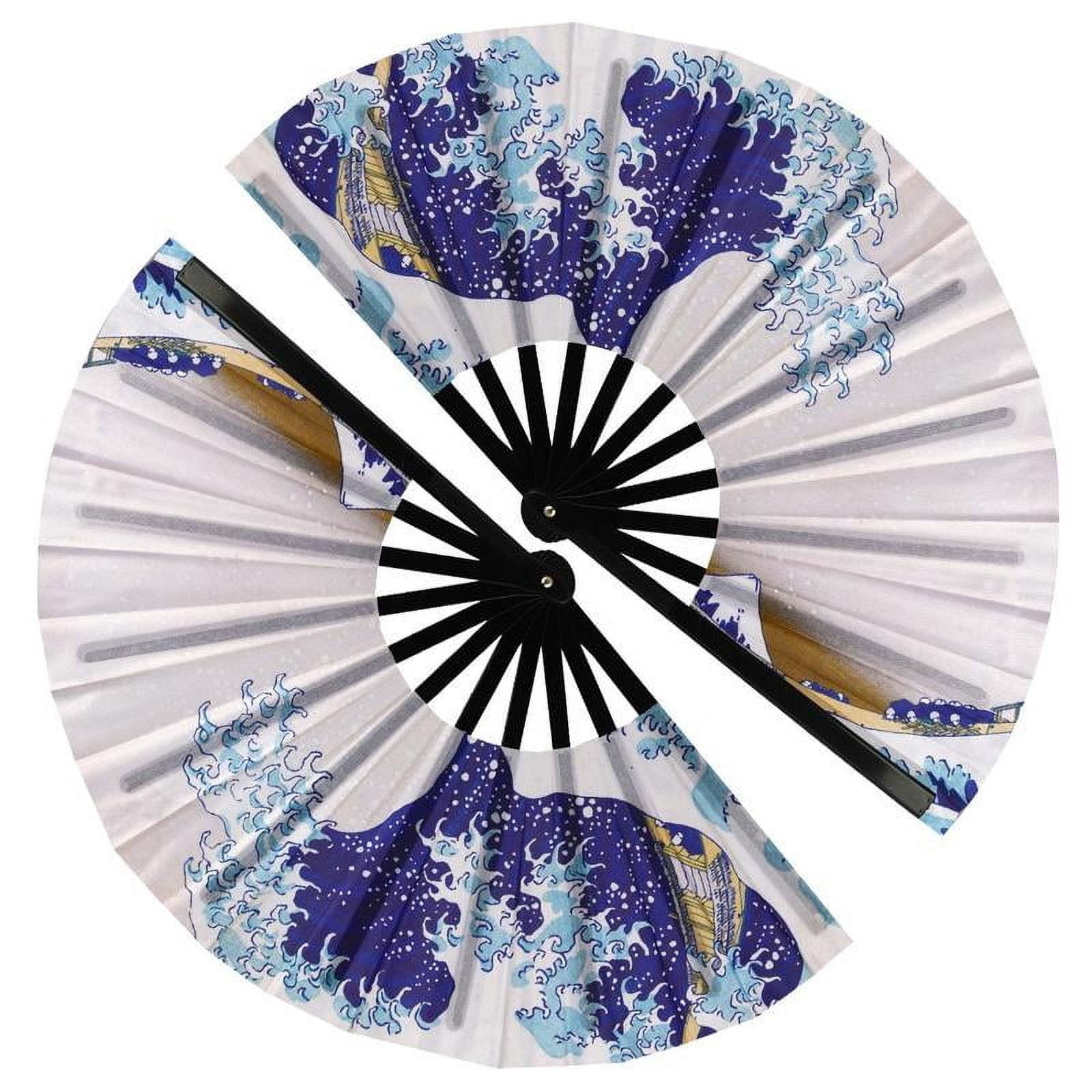 2 Pack Large Folding Clack Fan – Loud Snap Hand Fan for Line Dance ...