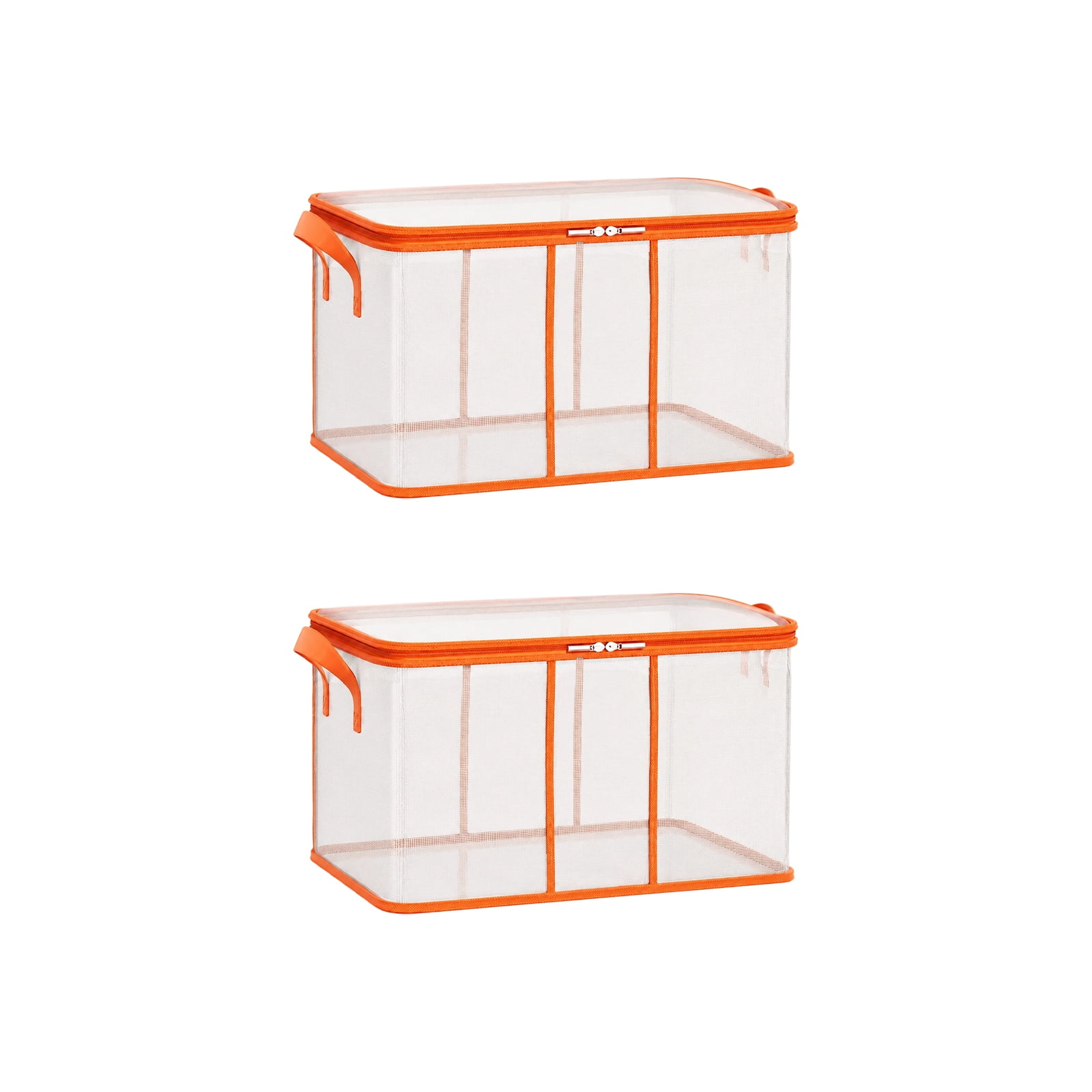 2 Pack Large Heavy-Duty Thick Plastic Clear Storage Bag for Clothes ...