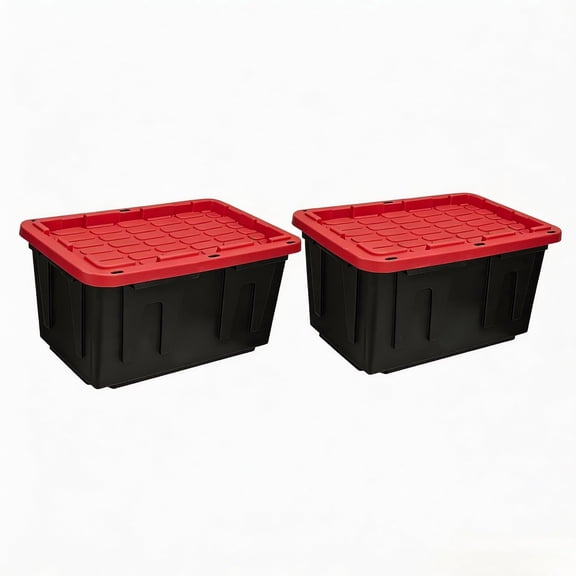 YONGKANG 6 Pack 27 Gallon Large Storage Bins with Snap Lids Heavy Duty ...