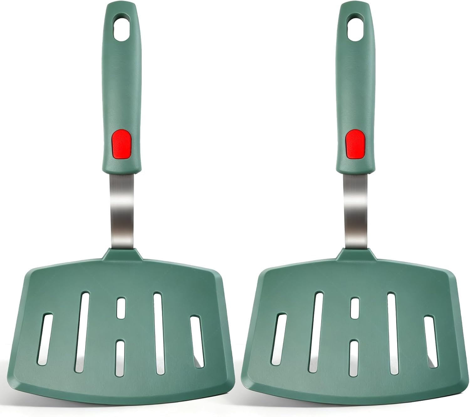 2 Pack Large Pancake Spatula Turner for Nonstick Cookware, Extra Wide ...